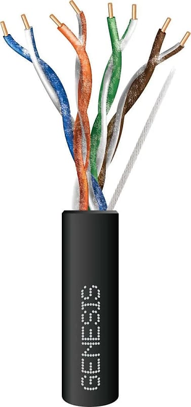 Cat5e 24G Riser 1000' Box Black | Reverb
