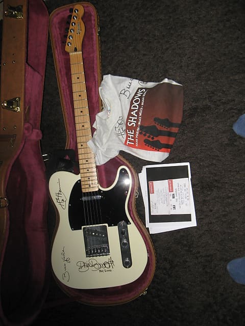 The Shadows signed Fender Telecaster 2001 blond and | Reverb Norway