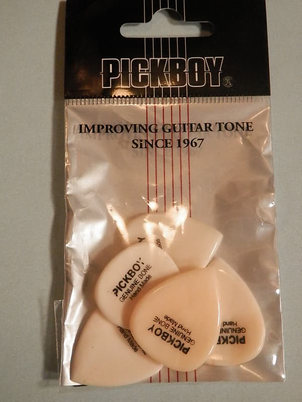 Pickboy Exotic Handmade Bone Pick Pack of 5 PB-EX-BNP | Reverb