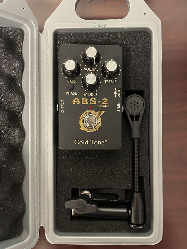 Gold Tone ABS-2 banjo microphone with preamp 2022 | Reverb