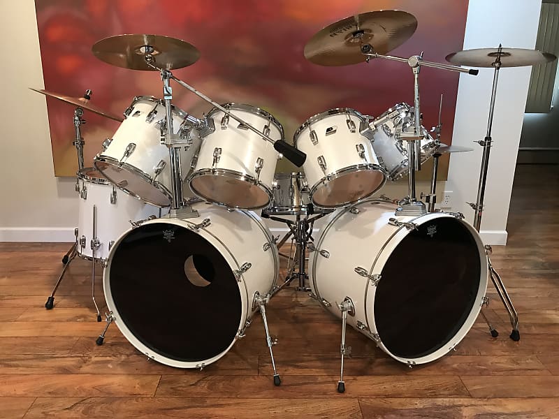 Ludwig Rocker 1980’s Arctic White sequenial #’s | Reverb