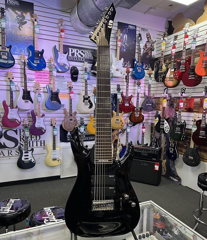ESP LTD SC208 Stephen Carpenter 8 String Electric, Black - | Reverb