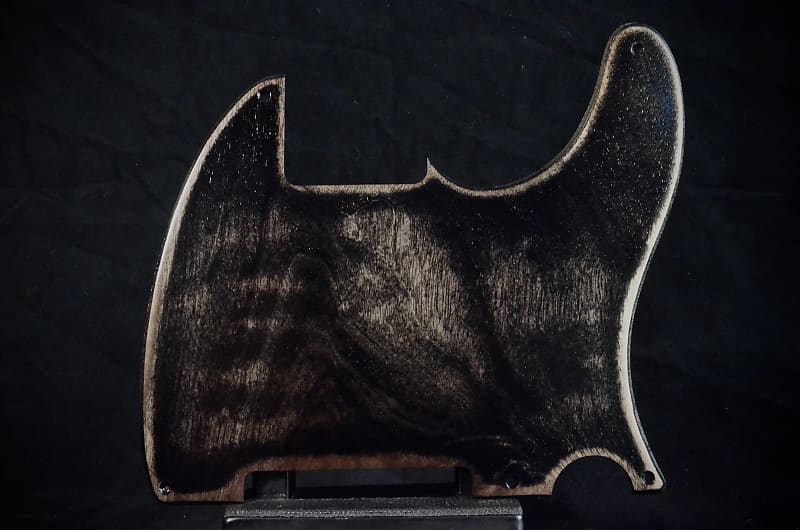 Fender Telecaster Pickguard - Mordred Distressed Black Walnut | Reverb