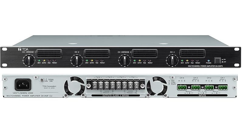 New TOA DA-250FH Multichannel Power Amp 4x250w | Reverb