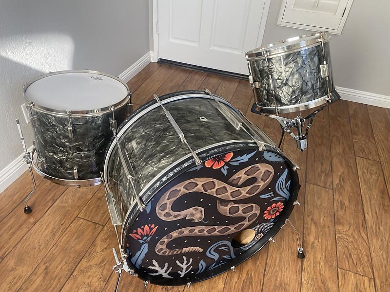 WFL Ludwig Drum Set Pre World War II 1940's - Black Diamond | Reverb