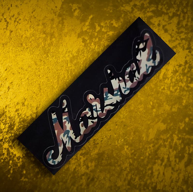 MARSHALL AMPLIFICATION CAMOUFLAGE EDITION STICKER INSANELY | Reverb