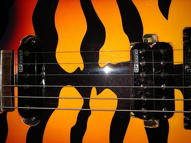 ESP LTD George Lynch Bengal Tiger Purple / With Case. | Reverb