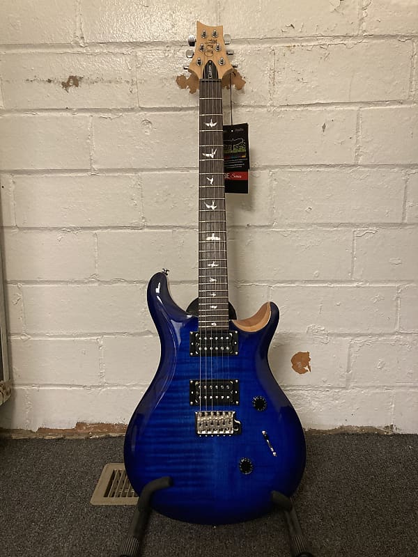 PRS SE Custom 24 in Faded Blue Burst W/PRS Gigbag #6430 | Reverb