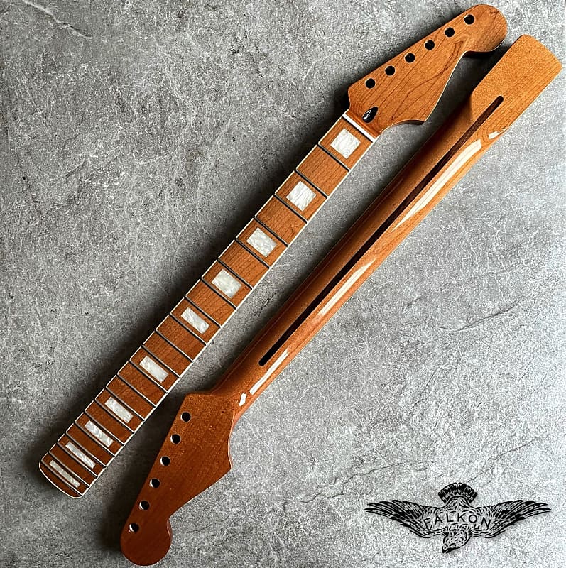 Stratocaster Roasted Replacement Neck Block Inlays 21 | Reverb