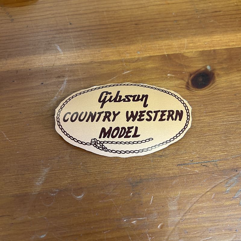 1960's Gibson Country & Western Soundhole Label N.O.S. | Reverb