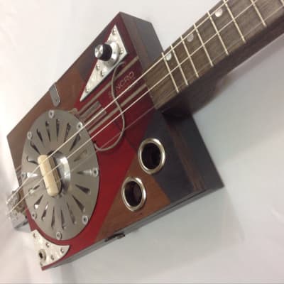 Becker Custom Guitars Cigar box resonator 2018 Dark stain | Reverb