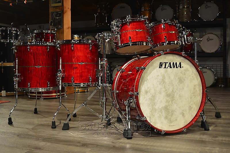 Tama Star Maple 5pc Shell Pack - Raspberry Curly Maple | Reverb