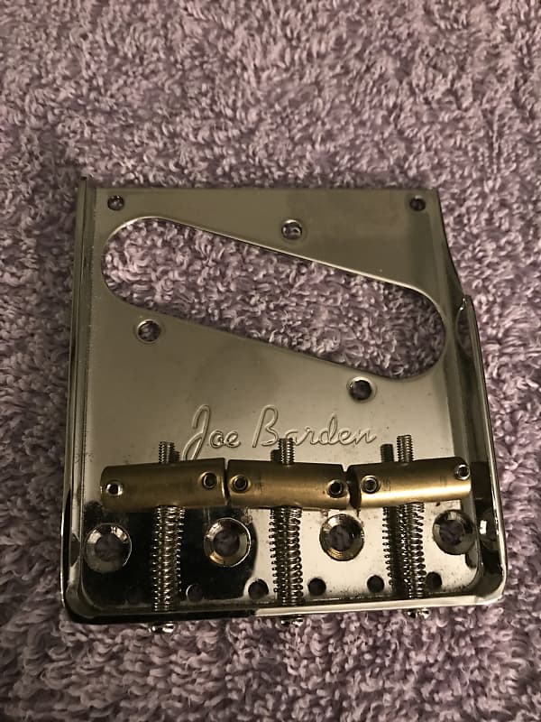Joe Barden Engineering Telecaster Bridge 2008 Chrome Brass | Reverb