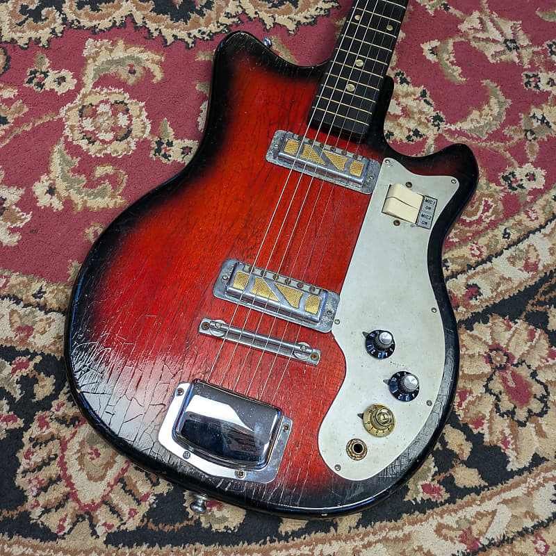 Valiant Solidbody Electric Guitar Red Burst 1960s Japan #NA | Reverb