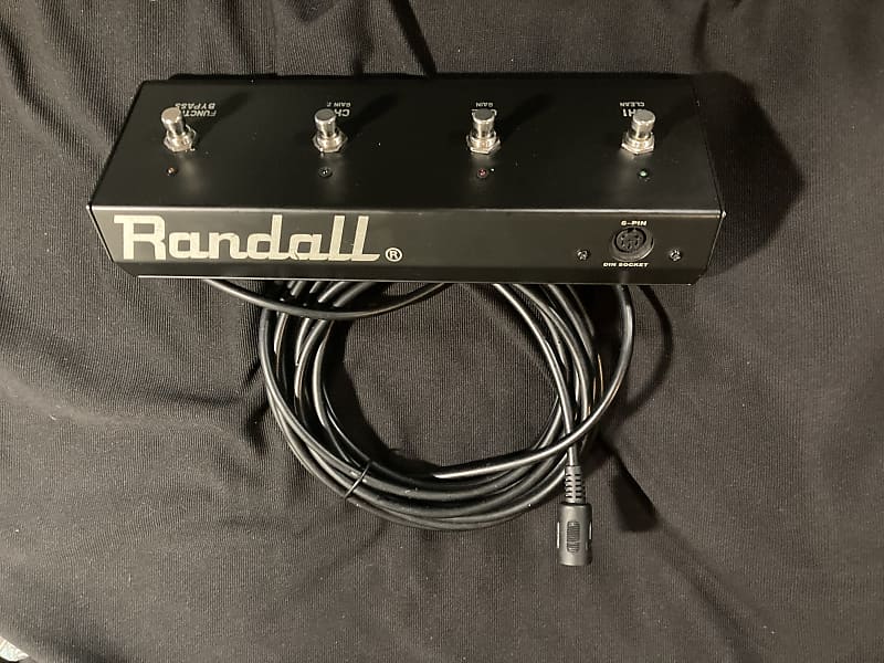 Randall 6 pin din 4 button floor foot switch 2000’s - Gloss | Reverb