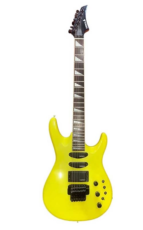Samick KJ560 Flouro Yellow Korean Made w Floyd Rose | Reverb Australia