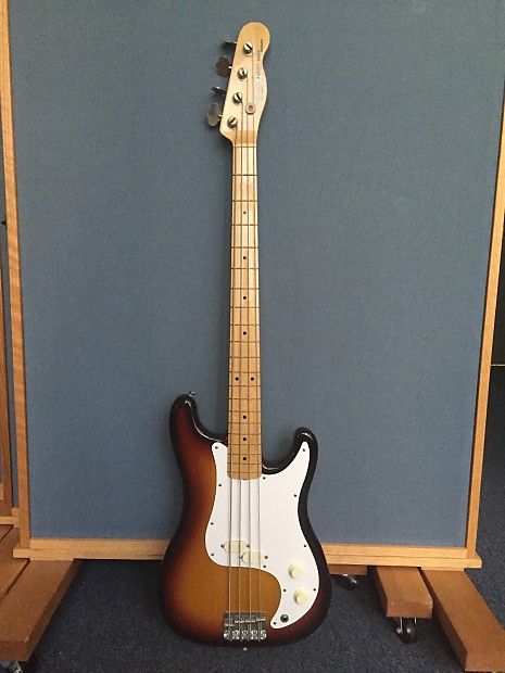 1983 Fender USA Bullet Bass Deluxe 3-Tone Sunburst beautiful | Reverb