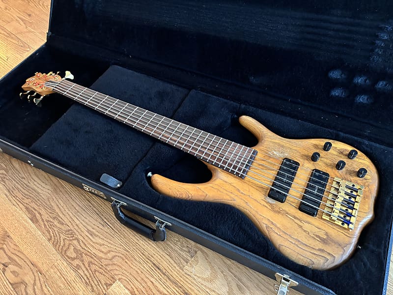 Ken Smith B6M 6 string bass guitar w hard case 1997 B S R M 6 | Reverb