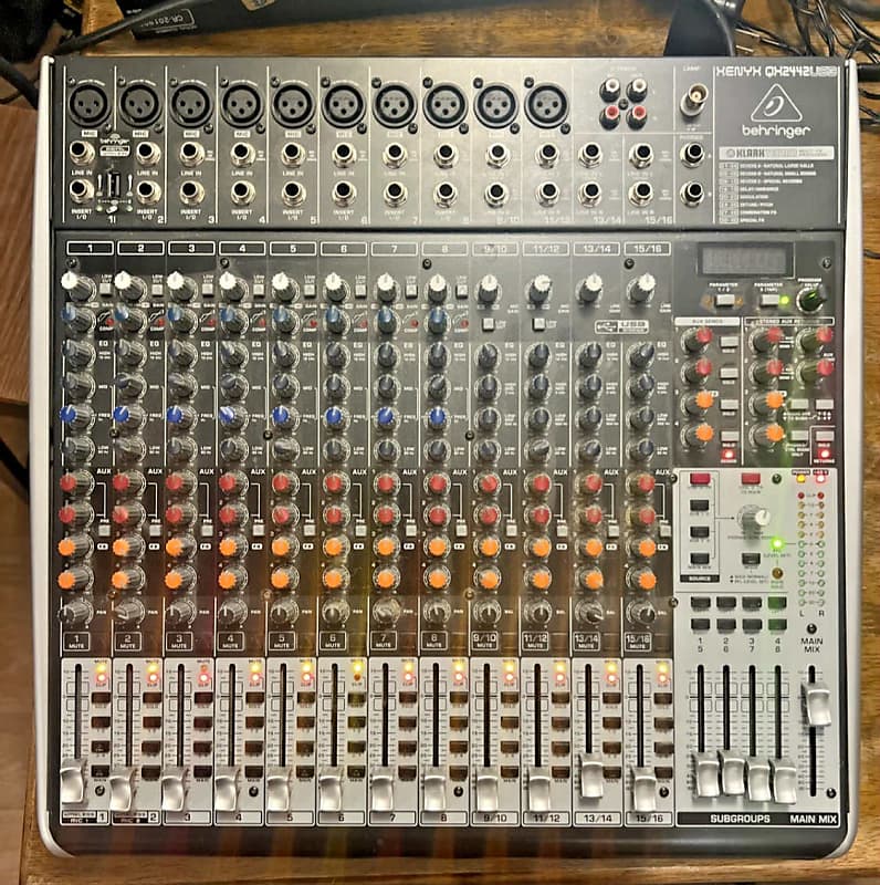 Behringer Xenyx QX2442USB 24 Channel Audio Mixer with USB and | Reverb