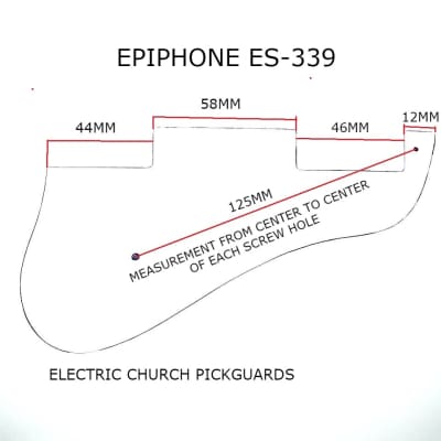 clear acrylic pickguard for EPIPHONE ES-339 guitar | Reverb