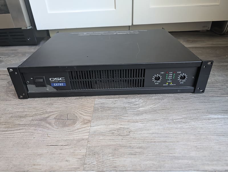 QSC CX702 2-Channel Commercial Power Amplifier 2010s - Black | Reverb