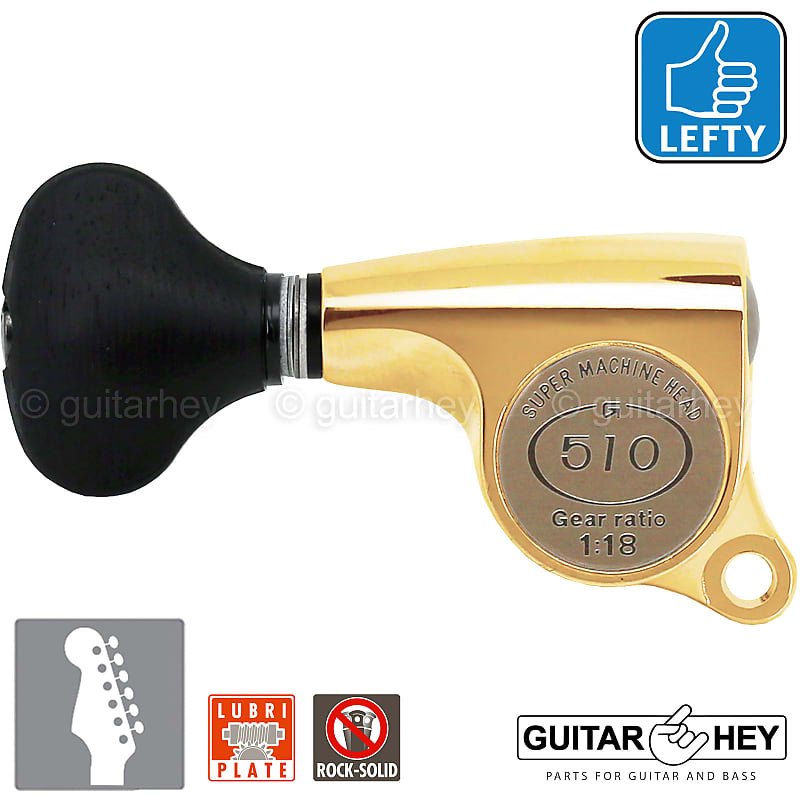 NEW Gotoh SGS510Z-ES5 6 in Line LEFT-HANDED Set Mini | Reverb UK