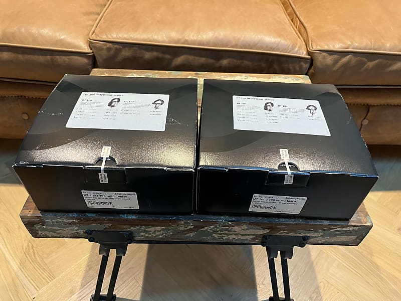 Beyer Dynamic DT100 400ohm Headphones x 2 brand new in box | Reverb