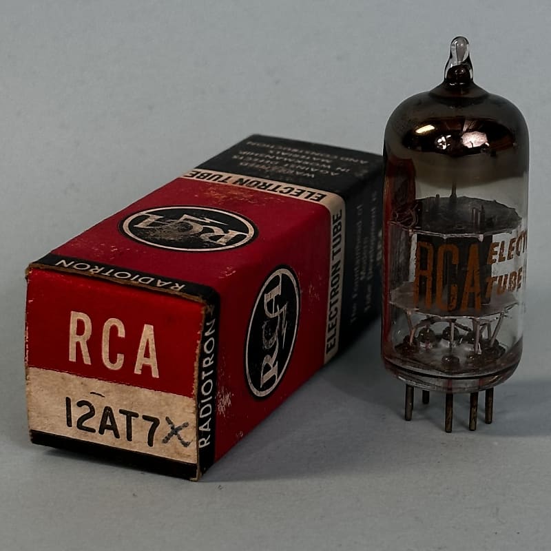 1950s RCA 12AT7 ECC81 Vintage Black Plate D Getter Preamp | Reverb