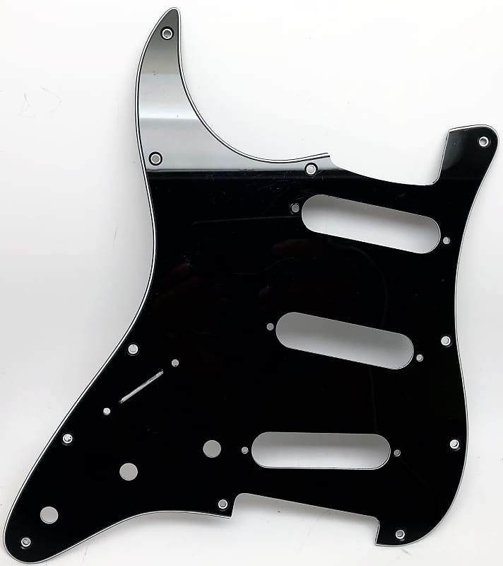 used Left-Handed Strat Style Pickguard, Good Condition | Reverb