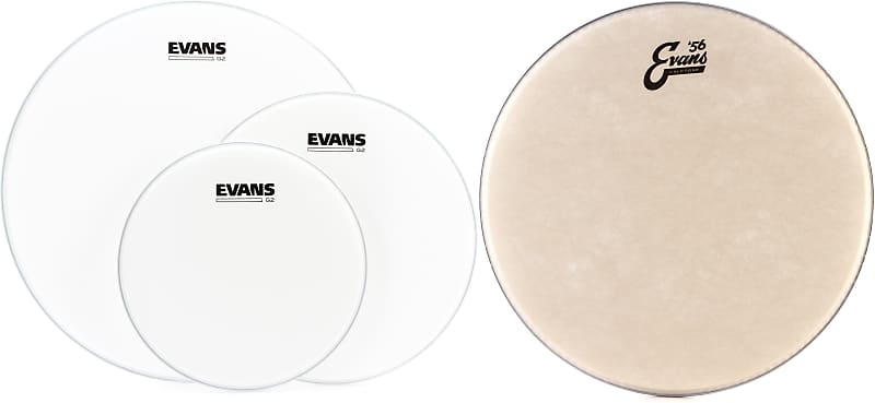 Evans G2 Coated 3-piece Tom Pack - 10/12/16 inch Bundle with | Reverb