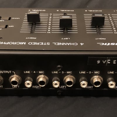 portable mixer - Realistic 4 Channel Microphone Mixer | Reverb