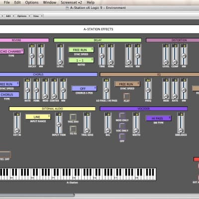 Virtual NOVATION A-STATION editor / programmer - LOGIC v4 - X | Reverb