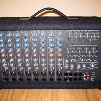 Carvin CX872 Stereo Powered Mixer 2 x 250W With Cover | Reverb