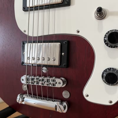 Gibson Double Cut Baritone / Bass VI / EB6 2019 Worn red | Reverb