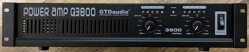 GTD Audio Q3800 3800-Watts 2-Channel Stereo Power Amplifier | Reverb