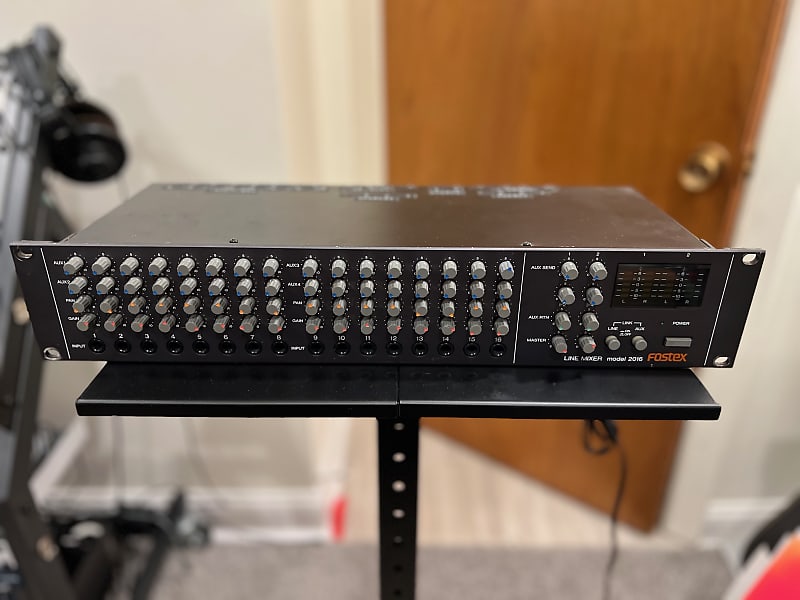 Fostex 2016 Dual Bus Line Mixer w/ RCA snake | Reverb