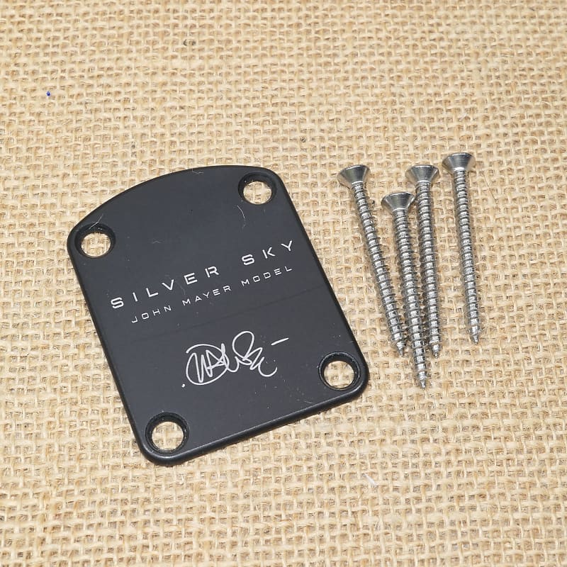 Neck Plate Black, American USA PRS John Mayer Silver Sky - | Reverb