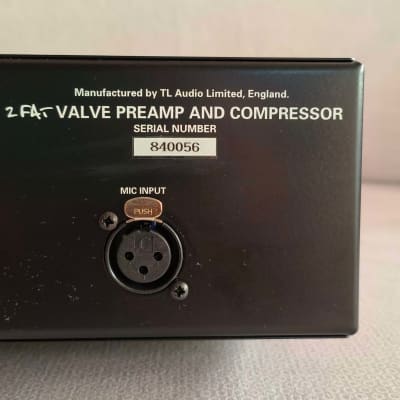 TL Audio Fat Man 2-VALVE PREAMP and COMPRESSOR Manufactured | Reverb