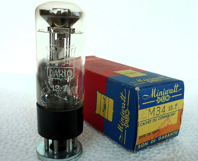 Vintage EM34 / 6CD7 Tuning indicator Miniwatt, NOS, TESTED | Reverb