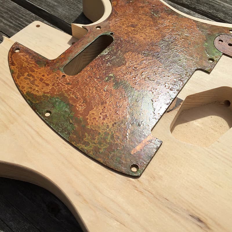 Rusted Relic Deep Rust tele pickguard and control | Reverb Canada