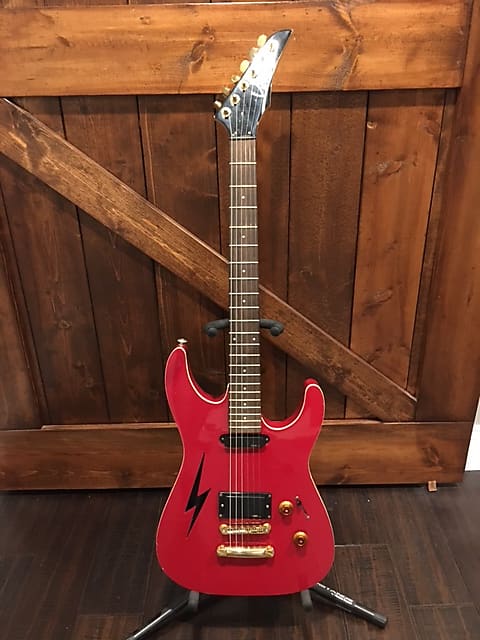 Vester Strat Style Lightning Bolt Red | Reverb