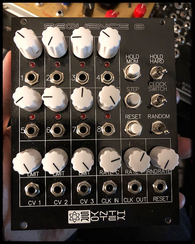 Synthrotek Sequence 8 - Black - LN - Gate / CV Sequencer | Reverb