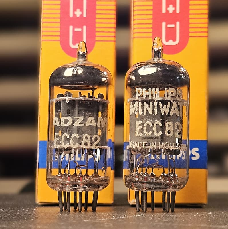 NOS Pair Philips ECC82 / 12AU7 perfectly matched - | Reverb Canada