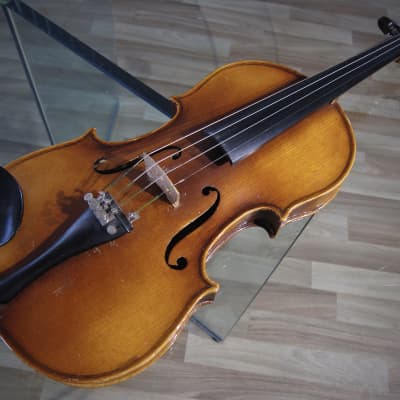 1960s Anton Beder 4/4 Violin Made in Germany Brown Varnish | Reverb