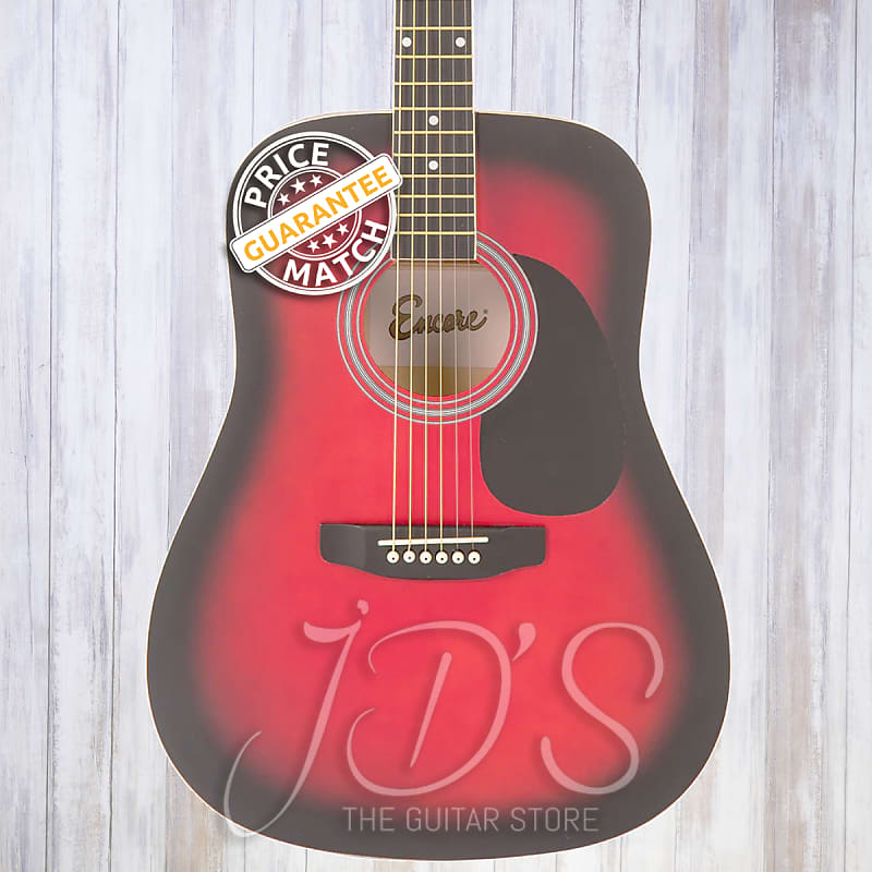 Encore Acoustic Guitar - Redburst | Reverb UK