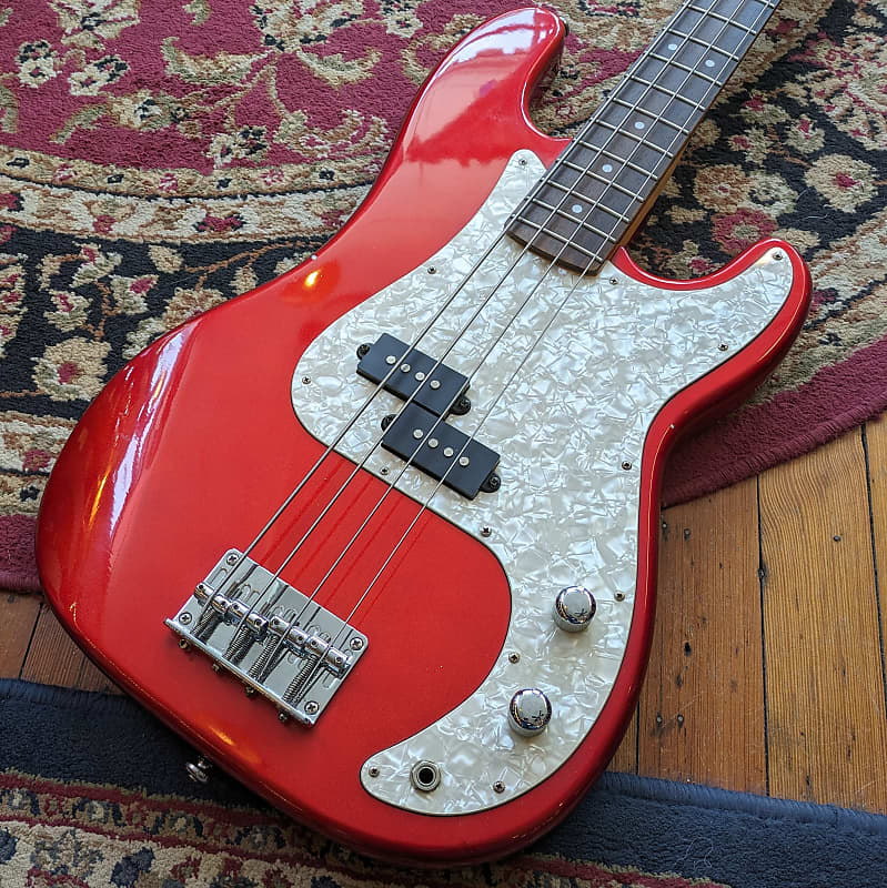 Hamer Slammer CP4 4-String Bass Red Metallic 1990s | Reverb