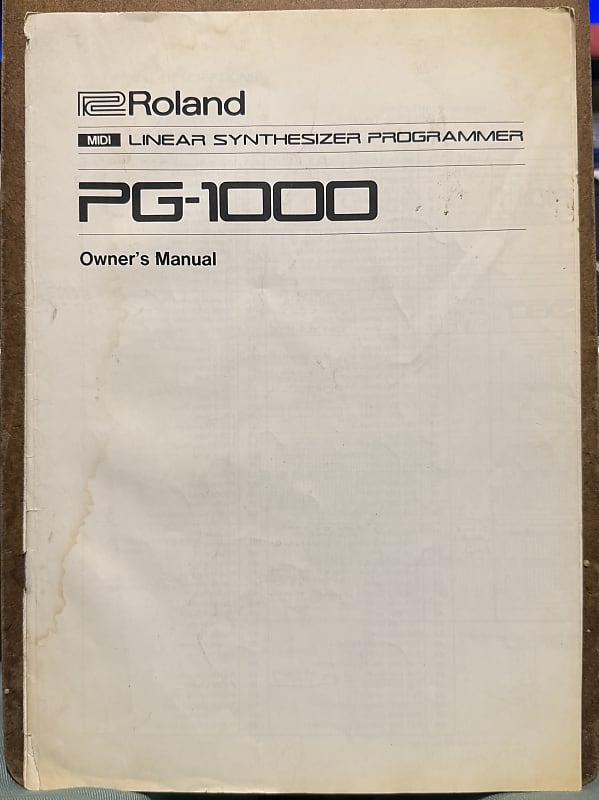 GENUINE ORIGINAL Roland PG-1000 Linear Synthesizer Programmer | Reverb