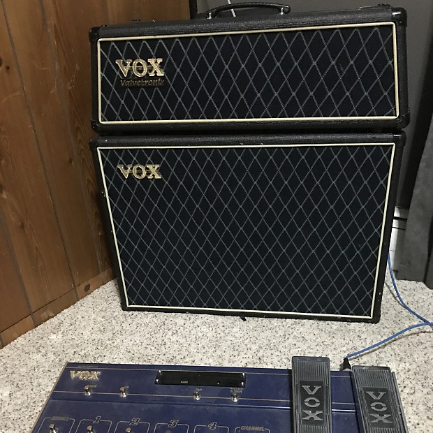 Vox AD120vth, AD212 Cab, VC 12 foot control Blue Grill | Reverb