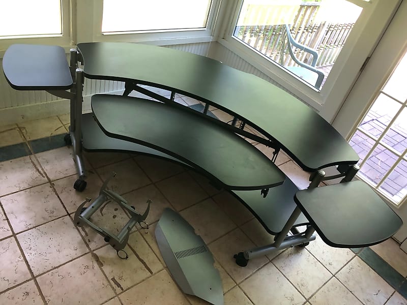 Anthro CC01BK Black Console Desk on Casters for Studio | Reverb