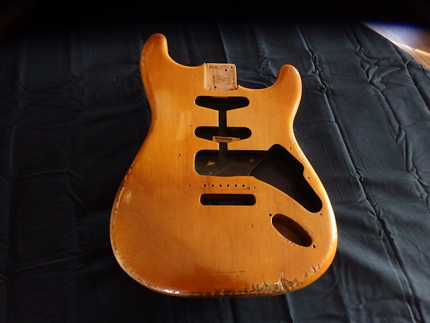 Fender American made Strat body - relic 2004 amber | Reverb
